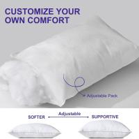 China 2 Pack Standard Pillows for Sleeping Soft Down Alternative 100% Polyester and Medium Support for sale