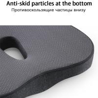 China Office Chair Cushion Sets with Memory Foam Lumbar Support and Removable Knitted Cover for sale