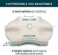 China Adjustable Memory Foam Pillow for Side Sleepers Woven Fabric Includes 2 Pillowcases for sale