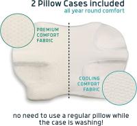 China Adjustable Memory Foam Pillow for Side Sleepers Woven Fabric Includes 2 Pillowcases for sale