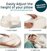 China Adjustable Memory Foam Pillow for Side Sleepers Woven Fabric Includes 2 Pillowcases for sale