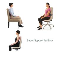 China Office Chairs and Car Seats Lumbar Support Pillow with Breathable Mesh Fabric Cover for sale
