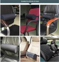 China Office Chairs and Car Seats Lumbar Support Pillow with Breathable Mesh Fabric Cover for sale