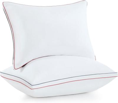 China Fluffy Down Alternative Queen Size Pillows Microfiber Shell Allergy Friendly 0.5-1 Kg for sale