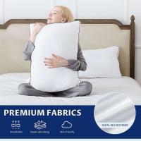 China Fluffy Down Alternative Queen Size Pillows Microfiber Shell Allergy Friendly 0.5-1 Kg for sale