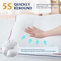 China Fluffy Down Alternative Queen Size Pillows Microfiber Shell Allergy Friendly 0.5-1 Kg for sale