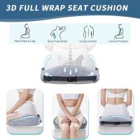 China Health Care Memory Foam Lumbar Support Pillow for Office Chair Car Wheelchair Customized for sale
