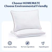 China Fluffy Down Alternative Queen Size Pillows Microfiber Shell Allergy Friendly 0.5-1 Kg for sale