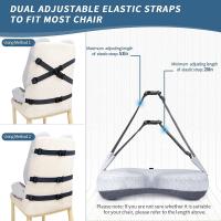 China Health Care Memory Foam Lumbar Support Pillow for Office Chair Car Wheelchair Customized for sale