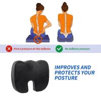 China Patchwork Pattern Anti-Decubitus Seat Cushion for Home Fatigue Relief and Hemorrhoids for sale