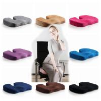 China Patchwork Pattern Anti-Decubitus Seat Cushion for Home Fatigue Relief and Hemorrhoids for sale