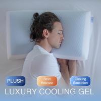 China Removable and Washable Cooling Gel Memory Foam Pillows for Side Sleepers Square Shape for sale