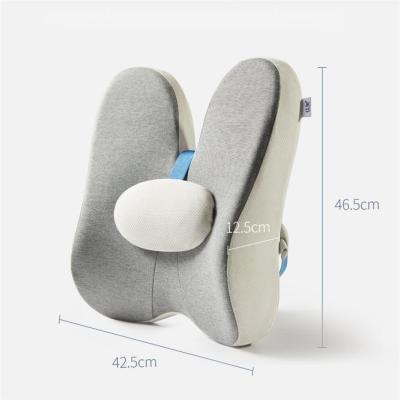 China Customized Multi-functional Memory Foam Lumbar Support Pillow for Back Pain Relief for sale