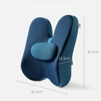 China Customized Multi-functional Memory Foam Lumbar Support Pillow for Back Pain Relief for sale