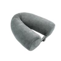 China Flexible Travel Neck Roll Pillow with Memory Foam Filling and Customized Color Option for sale