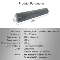 China Flexible Travel Neck Roll Pillow with Memory Foam Filling and Customized Color Option for sale