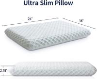 China Home Decor Sofa Cushion Gel Infused Memory Foam Pillow for Side Back Stomach Sleepers for sale