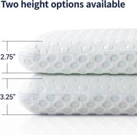 China Home Decor Sofa Cushion Gel Infused Memory Foam Pillow for Side Back Stomach Sleepers for sale