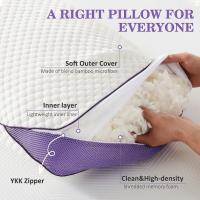 China Medium Adjustable Memory Foam Body Pillow with Cooling Technology and Removable Cover for sale