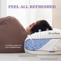 China Medium Adjustable Memory Foam Body Pillow with Cooling Technology and Removable Cover for sale