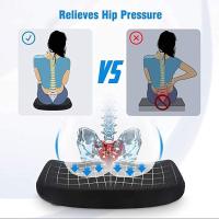 China Home Office Wheelchair Seat Cushion made of Memory Foam Filling and Anti Slip Design for sale