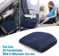 China Home Office Wheelchair Seat Cushion made of Memory Foam Filling and Anti Slip Design for sale