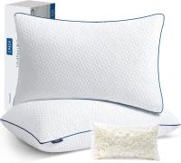 China Removable and Washable Memory Foam Firm Pillows for Queen Size Adjustable Bed Set of 2 for sale