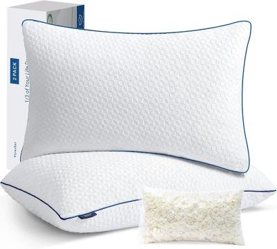 China Removable and Washable Memory Foam Firm Pillows for Queen Size Adjustable Bed Set of 2 for sale