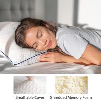 China Removable and Washable Memory Foam Firm Pillows for Queen Size Adjustable Bed Set of 2 for sale