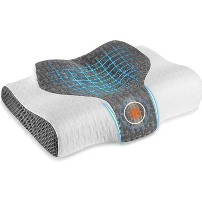 China Cervical Memory Foam Pillow 2 in 1 Contour Orthopedic Support Pillows for Neck Pain Customized Color for sale