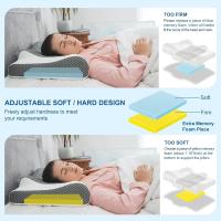 China Cervical Memory Foam Pillow 2 in 1 Contour Orthopedic Support Pillows for Neck Pain Customized Color for sale