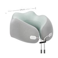 China Soft Adjustable Anti-Static Memory Foam Airplane Neck Pillow for Head Support on Travel for sale