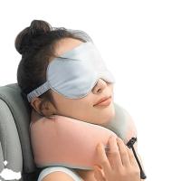 China Soft Adjustable Anti-Static Memory Foam Airplane Neck Pillow for Head Support on Travel for sale