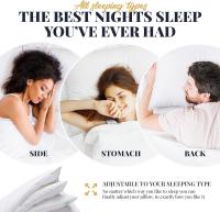 China Pack of 2 Cooling Pillows Square Woven Luxury for Back Stomach or Side Sleepers King for sale