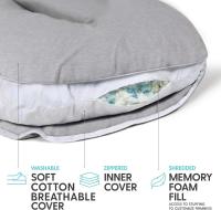 China 54 Inch U Shaped Total Body Support Pillow Memory Foam- Customized Color and Washable for sale