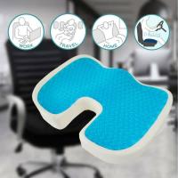 China Orthopedic Gel Enhanced Seat Cushion with Custom Logo Accepted and Memory Foam Filling for sale