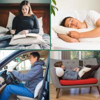 China Anti-Static Organic Cotton Twill Buckwheat Pillow for Neck Lumbar Support USA Made for sale