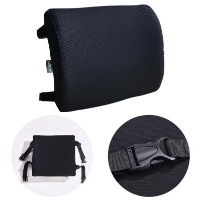China Soft Memory Foam Mesh Lumbar Support Desk Chair Back Cushion for Improved Posture for sale