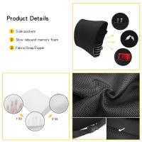 China Soft Memory Foam Mesh Lumbar Support Desk Chair Back Cushion for Improved Posture for sale