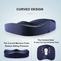 China Adults Age Group Seat Cushion Ergonomic Comfort Coccyx Cushion for OEM ODM Acceptance for sale