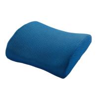 China Customized Logo Accepted Contour Memory Foam Back Pillow Chair Lumbar Cushion with Adjustable Strap for sale