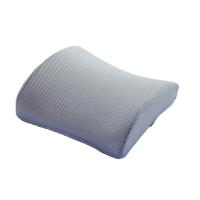 China Customized Logo Accepted Contour Memory Foam Back Pillow Chair Lumbar Cushion with Adjustable Strap for sale