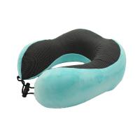 China 100% Polyester U-Shape Headrest Cushion Memory Foam Pillow for Comfortable Travelling for sale