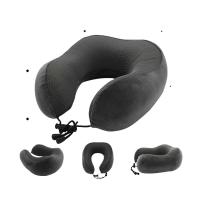 China 100% Polyester U-Shape Headrest Cushion Memory Foam Pillow for Comfortable Travelling for sale