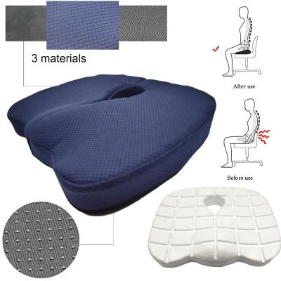 China Jourm-2021 Memory Foam Seat Cushion for Office Chair Woven Fabric Back Pain Relief for sale