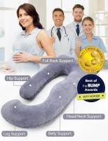 China Supportive U Shaped Full Body Maternity Pillow Perfect for Hotel Removable Cover Included for sale