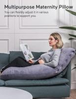 China Supportive U Shaped Full Body Maternity Pillow Perfect for Hotel Removable Cover Included for sale
