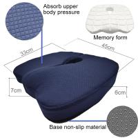 China Jourm-2021 Memory Foam Seat Cushion for Office Chair Woven Fabric Back Pain Relief for sale