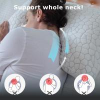 China Side Sleeper Memory Foam Pillows Anti-Static Queen Size Neck Pillow for Pain Relief for sale