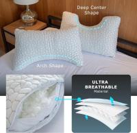 China Side Sleeper Memory Foam Pillows Anti-Static Queen Size Neck Pillow for Pain Relief for sale